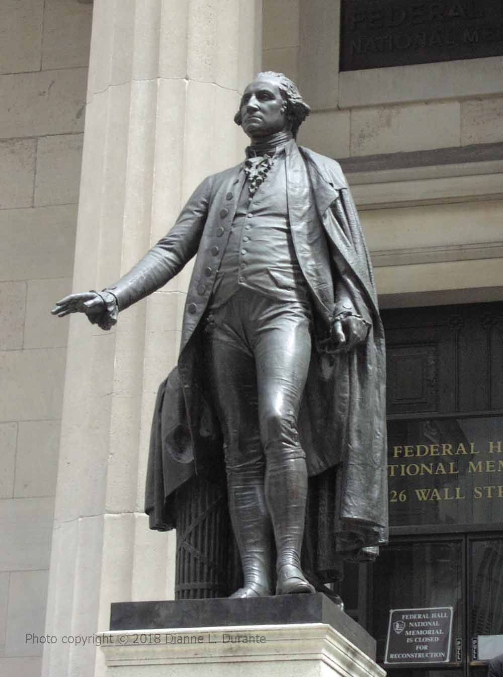 George Washington, by John Quincy Adams Ward (Wall Street) – Dianne L ...